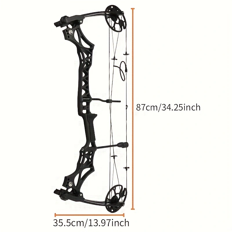 Black Compound Bow Adjustable 30-70lb for Hunting